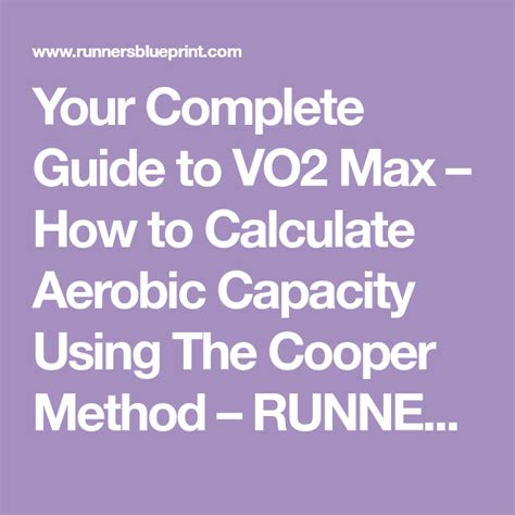 VO2 Max Charts Explained - What's V02 Max? (2020 Update) | Max, Aerobics, Blueprints