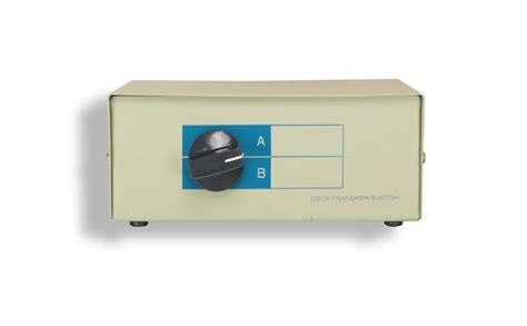 Amazon Com Kentek DB25 2 Way Manual Data Switch Box RS 232 Parallel Serial D Sub 25 Pin Female