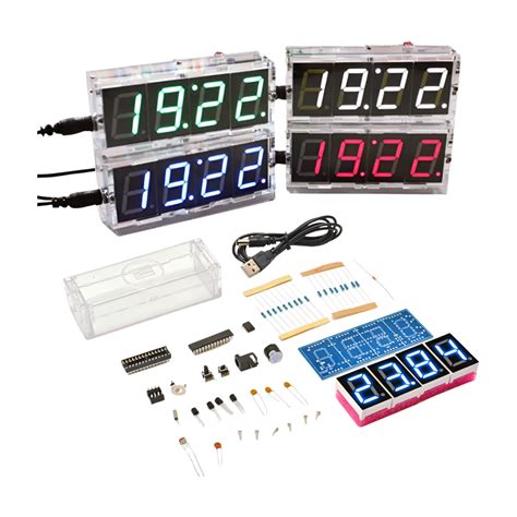Diy Digital Clock Kit Greenwhite Diamond Circuits