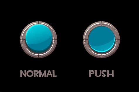 premium vector push buttons for a game or web design element