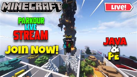 Minecraft Parkour With Subscribers Live Stream Youtube