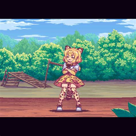 Trying To Stay Awake Kemono Friends けものフレンズ イラスト アニメの女の子のデッサン ピクセルアート