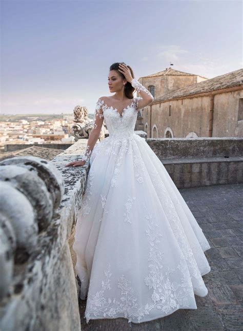 Vestido De Novia Angélica Con Manga Larga P56 Soy Única Vestidos De