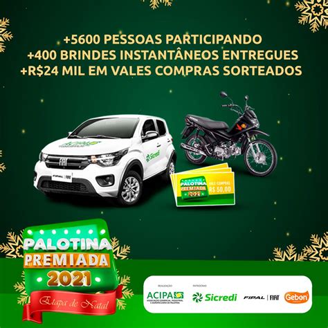Acipa realiza Promoção Palotina Premiada sorteio de carro moto e R