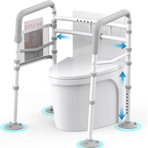 Stand Alone Toilet Safety Rail Adjustable Width And Height Fit Any Toilet For Sale North Las