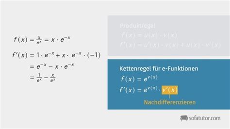 E Funktion Ableiten Definition And Zusammenfassung Easy Schule