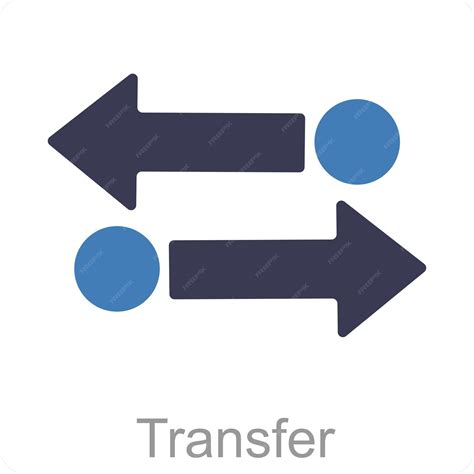 Premium Vector Transfer And Direction Icon Concept
