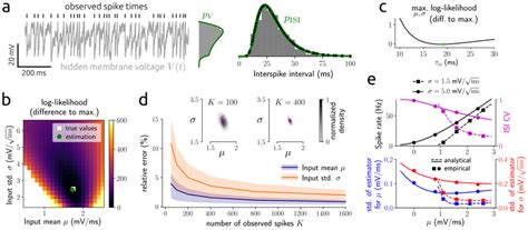 Estimation Results For Background Input Statistics Using Synthetic Download Scientific Diagram