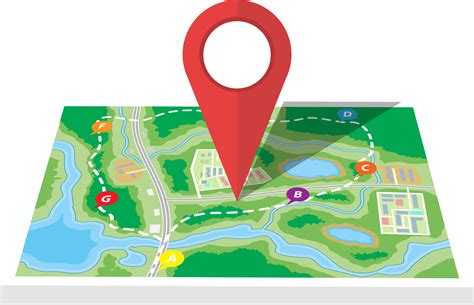 Folded Paper City Map Icon 35857875 Png