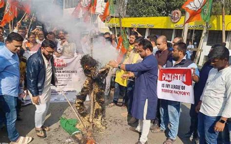 Bjp Burns Effigy Of Bilawal