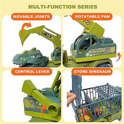 Booster Big Dinosaur Transport Car Toys Dinosaur Carrier Truck Toys