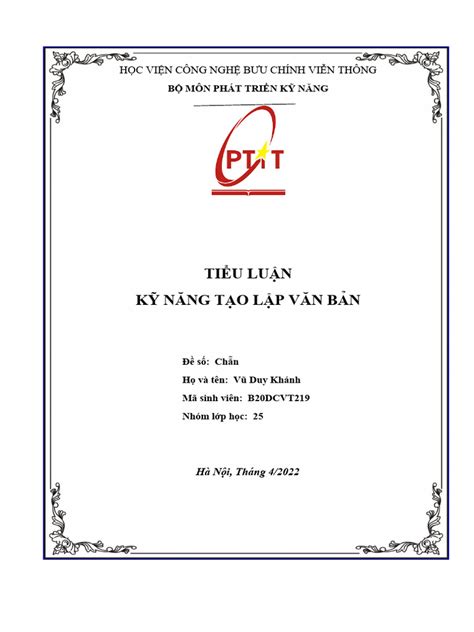 14 Vũ Duy Khánh B20dcvt219 Pdf