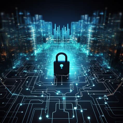 Premium Ai Image A Lock On A Circuit Board