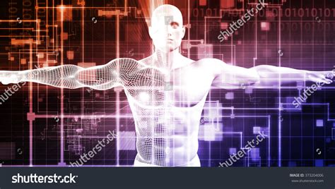 Man Machine Integration Design Analytics System Stock Illustration Shutterstock
