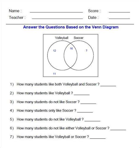 Exploring Probability With Venn Diagrams