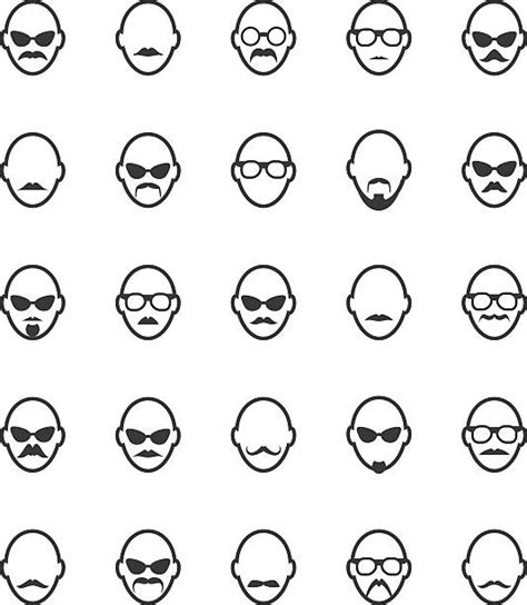 Men Monocle Eyeglass Cartoon Illustrations Royalty Free Vector