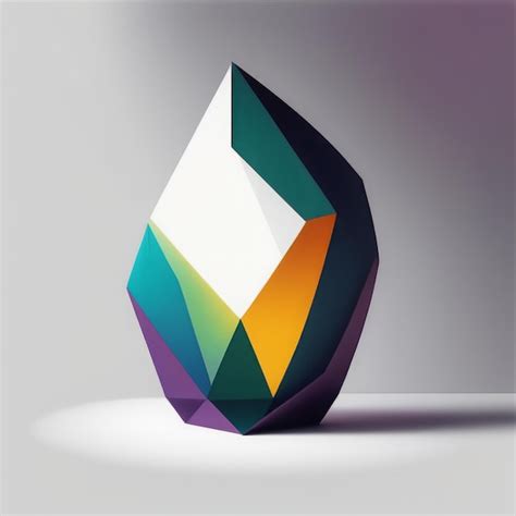Premium Photo 3d Render Abstract Geometric Shapes With Geometric