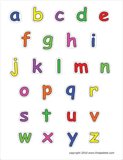 Lower Case Alphabet Letter Coloring Pages