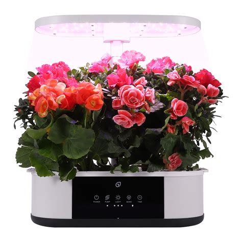BEKAY 12 Pods Hydroponic Growing System Indoor Herb Garden Kit With Full Spectrum Growing Lamps