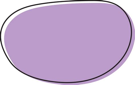 Geometric Liquid Shape Banner With Black Outline 22070305 Png