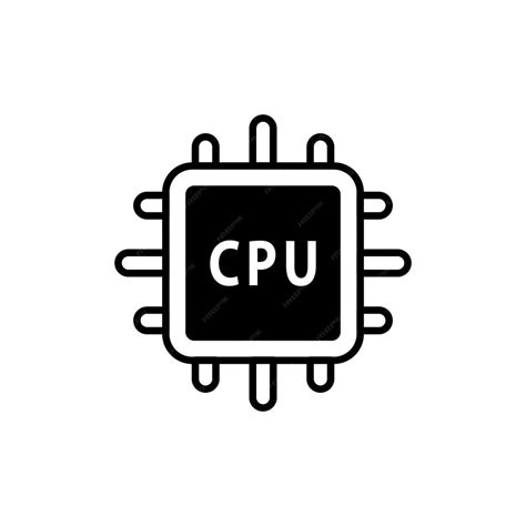 Premium Vector Cpu Processor Icon Vector Design Templates Isolated On White Background