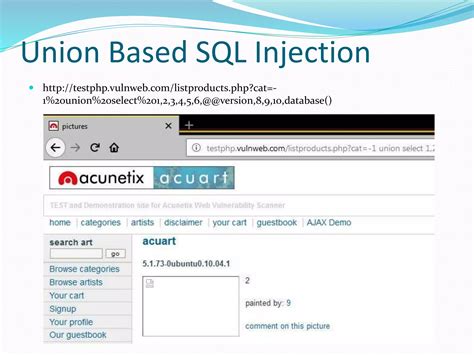 sql injection attack pptx databases computer software and