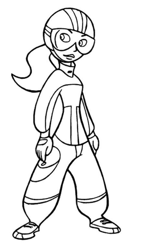 Coloriage A Imprimer Kim Possible En Tenue Gratuit Et Colorier