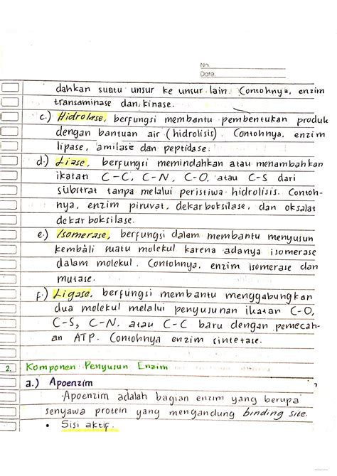 SOLUTION Enzim Dan Metabolisme Sel Studypool