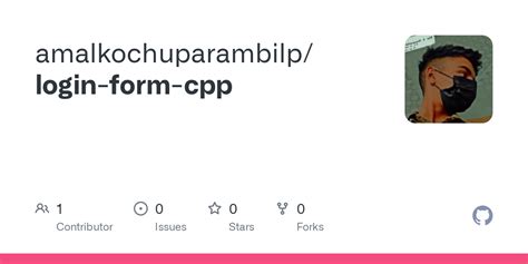 Github Amalkochuparambilplogin Form Cpp