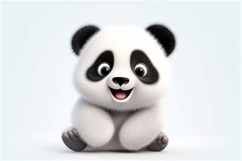 Premium Photo Illustration Of 3d Panda Without Background