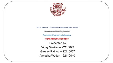 Cpt Test Soil Investigation Foundationengineeringpptx