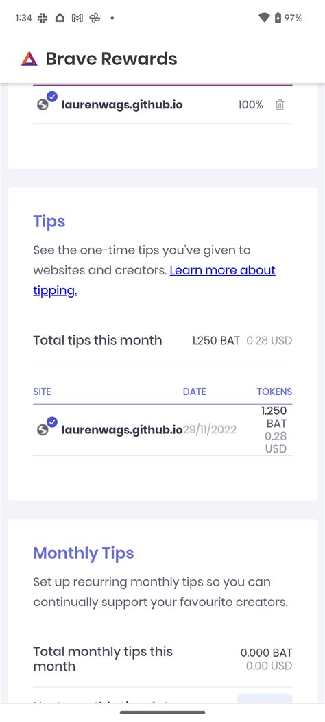 Decimal Value Is Not Shown In The `monthly Tip` Dropdown In The Br