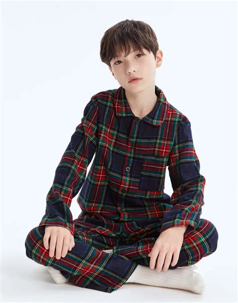 Клетчатая пижама oversize из фланели BSL000646-1 купить по цене от 499 ...
