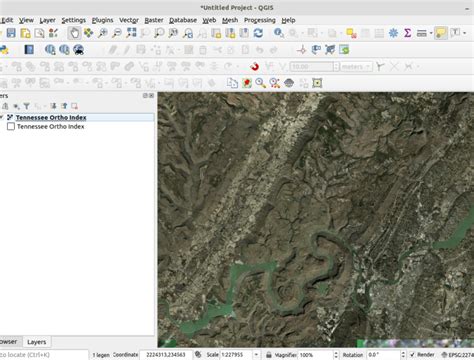 Qgis Using Tennessees Basemap Imagery • North River Geographic Systems Inc