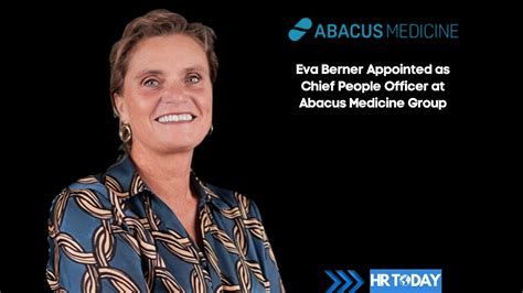 Eva Berner Appointed As Chief People Officer At Abacus Medicine Group Global Hr News And Updates
