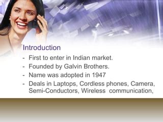 Motorola PPT Marketing And Advertising Business