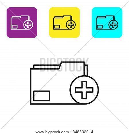 Black Line Add New Vector Photo Free Trial Bigstock