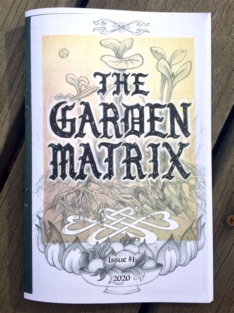 Zine The Garden Matrix Issue 1 Saddle Stitched Softcover Book