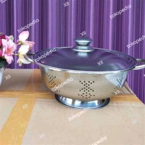 Jual Calypso Sangku Bakul Tempat Nasi Tutup Stainless 24 Cm Di Seller