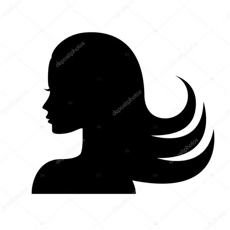 프로필에 여자 얼굴 실루엣 — 스톡 벡터 © Witchera 35120383