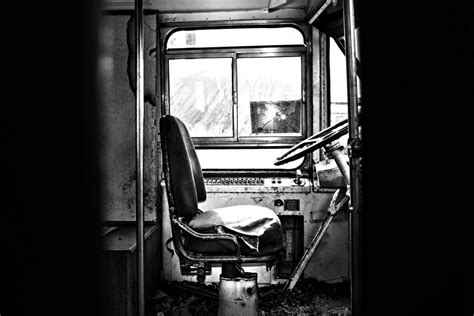 Premium Photo Interior Of Abandoned Bus