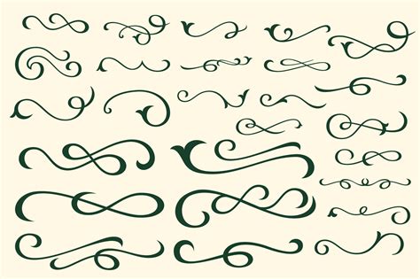 Swash Ornamental Vector Set Graphic By Alit Design · Creative Fabrica