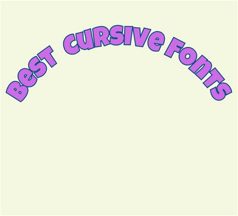 Best Cursive Fonts Elegance In Every Stroke FontsArena