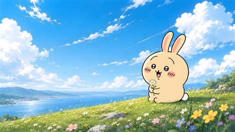 우사기 Usagi 캐릭터 전용 데스크톱 Pc 배경화면 Chiikawa Wallpaper