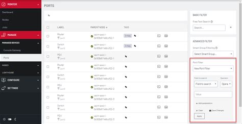 Creating Port Filters