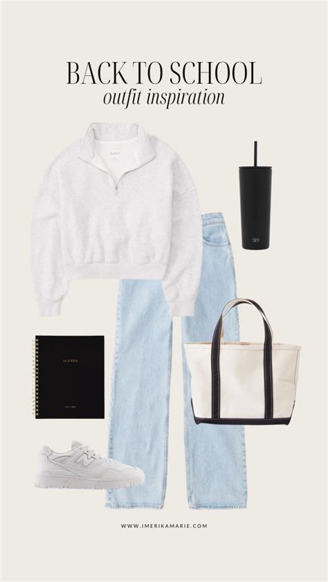 12 Back To School Outfit Ideas College High School Erika Marie