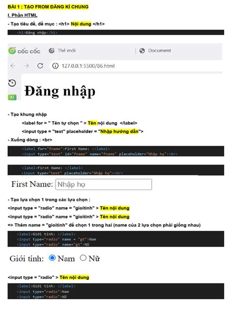 Hướng Dẫn Html Pdf