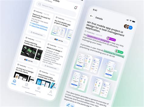 Note Taking App Mobile App Design Behance
