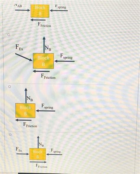 Solved Question Pts Two Blocks A And B Shown In Chegg Com