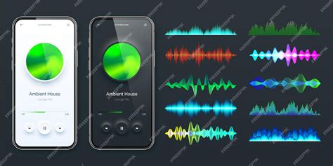 Premium Vector Online Audio Player User Interface Smartphone App Ui Design Music Media